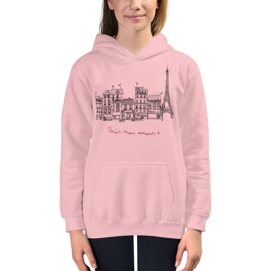 Kids Paris Hoodie, Kids Paris Sweatshirt, Eiffel Tower Shirt, Travel ...