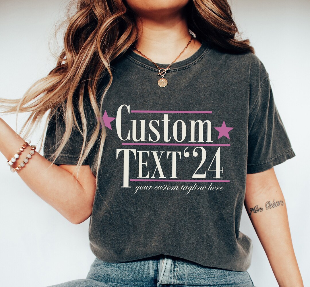 Custom Election Shirt, Personalized 2024 Vote Shirt, Funny Customized ...