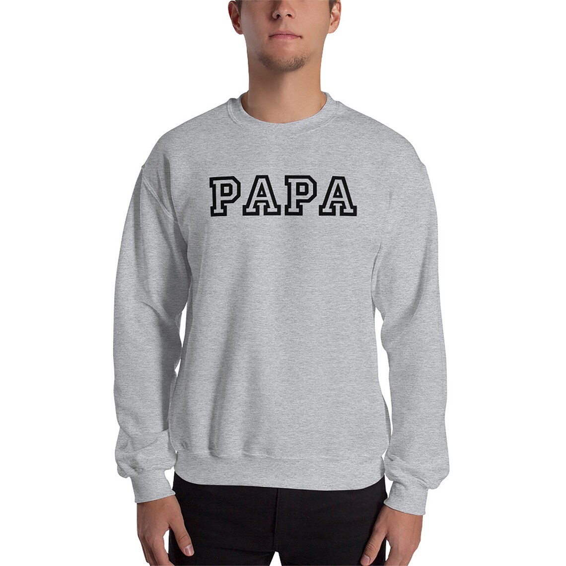 Papa Sweatshirt Papa Sweater Dad Sweatshirt Grandpa | Etsy
