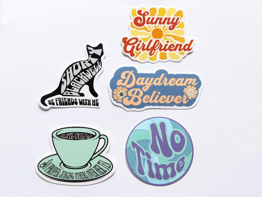 Monkees Inspired Vinyl Sticker 5 Pack - Etsy