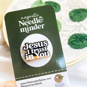 Jesus I Trust in You Magnetic Needle Minder | Catholic Gift | Mother's ...