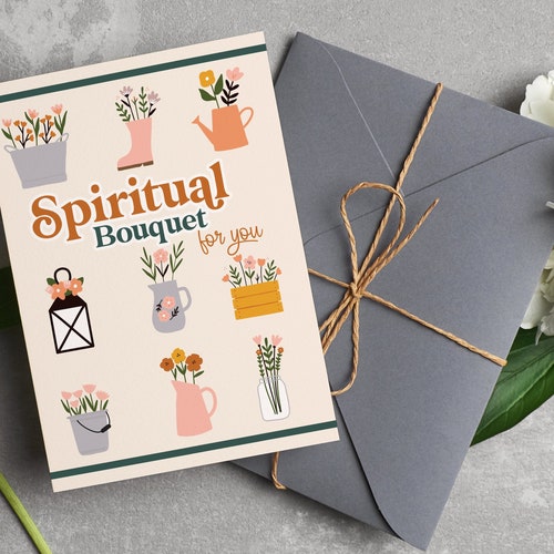 Spiritual Bouquet Card Bundle - Etsy
