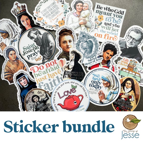 Catholic Stickers - Etsy