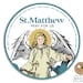 St. Matthew Apostle and Evangelist Symbol Waterproof Sticker | Catholic ...