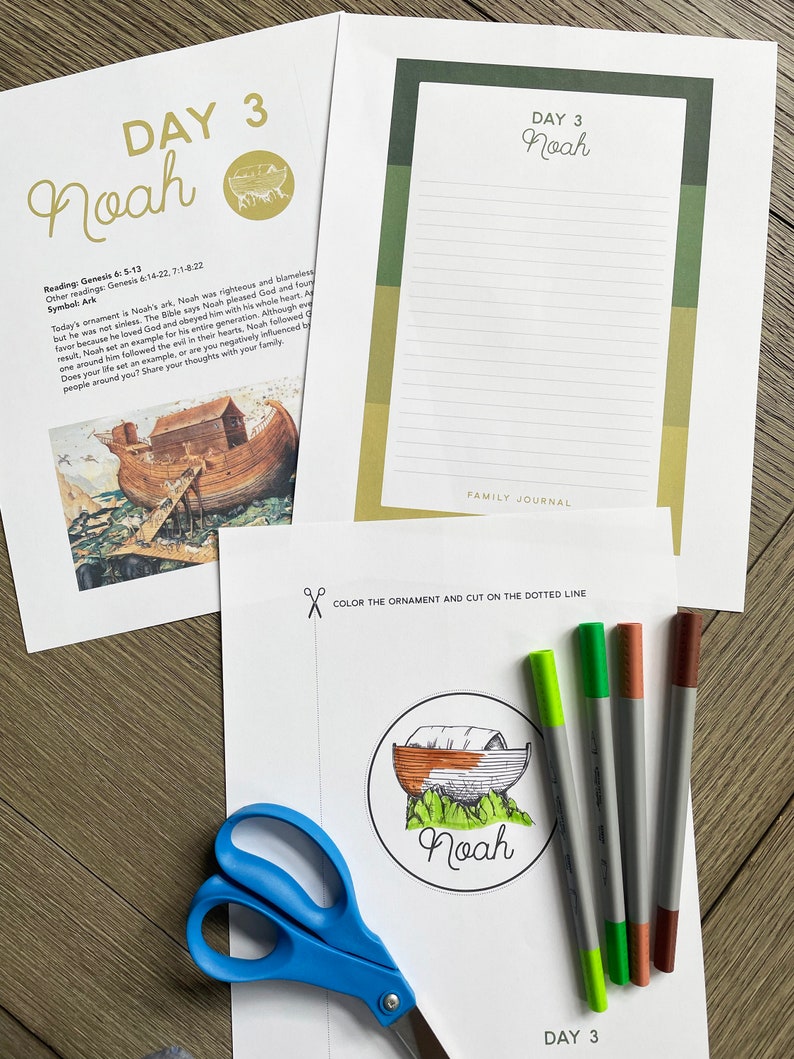 Jesse Tree Advent Calendar Digital Download Reflections | Etsy