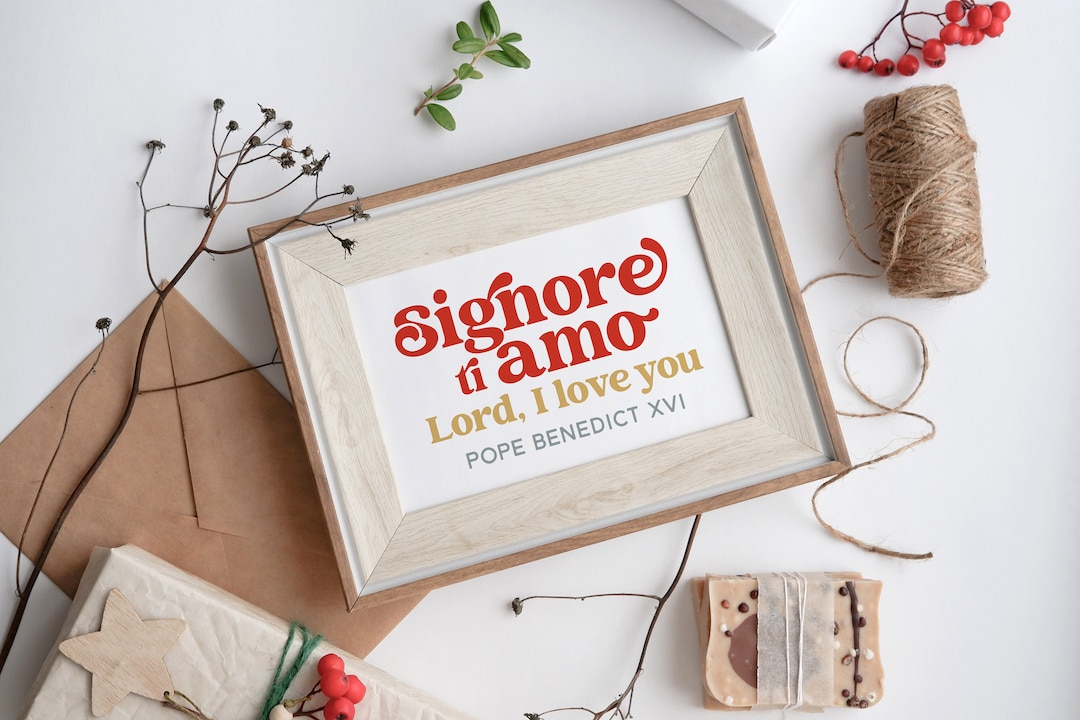 Signore Ti Amo | Lord I Love You | Pope Benedict XVI Last Words ...