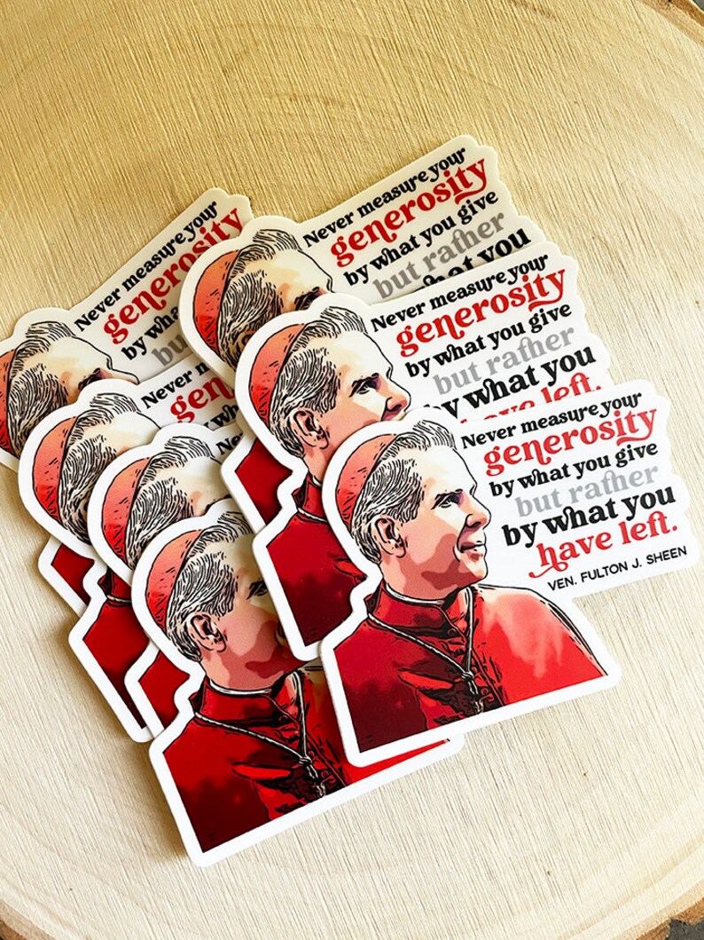 Ven. Fulton J.sheen Waterproof Sticker | Gift for Catholics ...