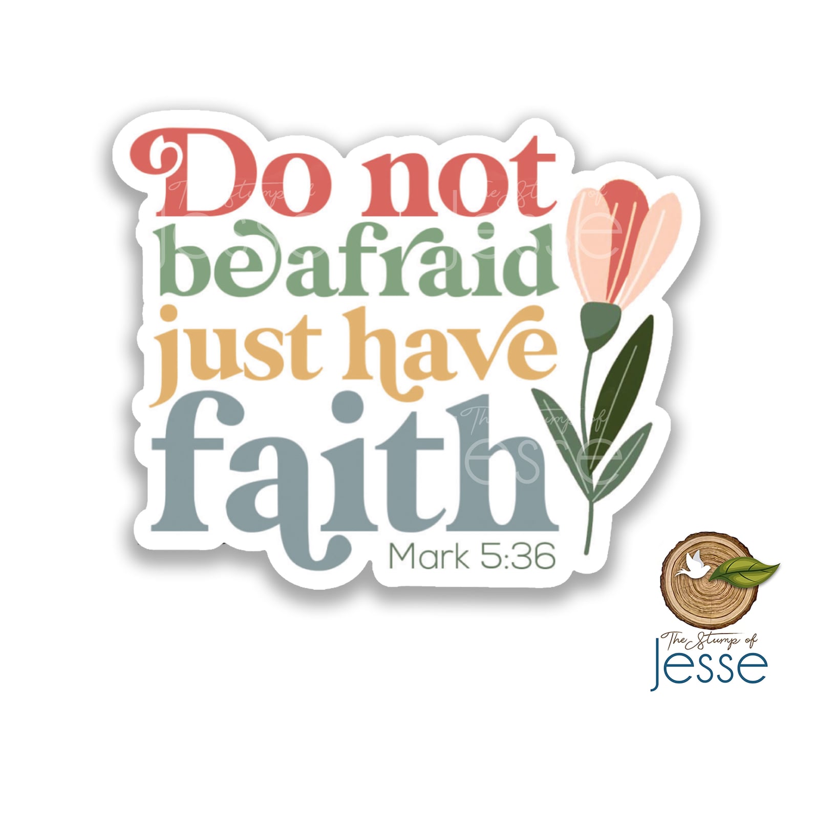 Do Not Be Afraid Just Have Faith Sticker Catholic Decor | Etsy