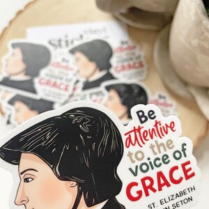 St. Elizabeth Ann Seton Waterproof Vinyl Sticker | Catholic Sticker ...