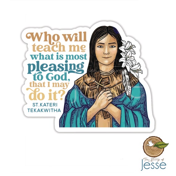 St. Kateri Tekakwitha Waterproof Vinyl Sticker Catholic - Etsy