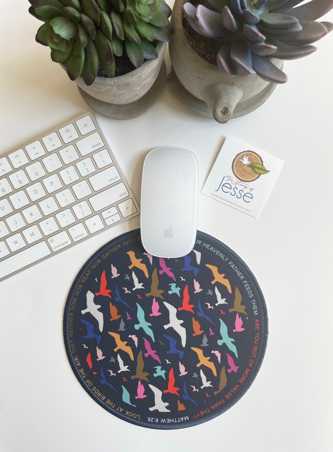 Look at the Birds of the Air Mouse Pad | Catholic Gift | Teacher Gift ...