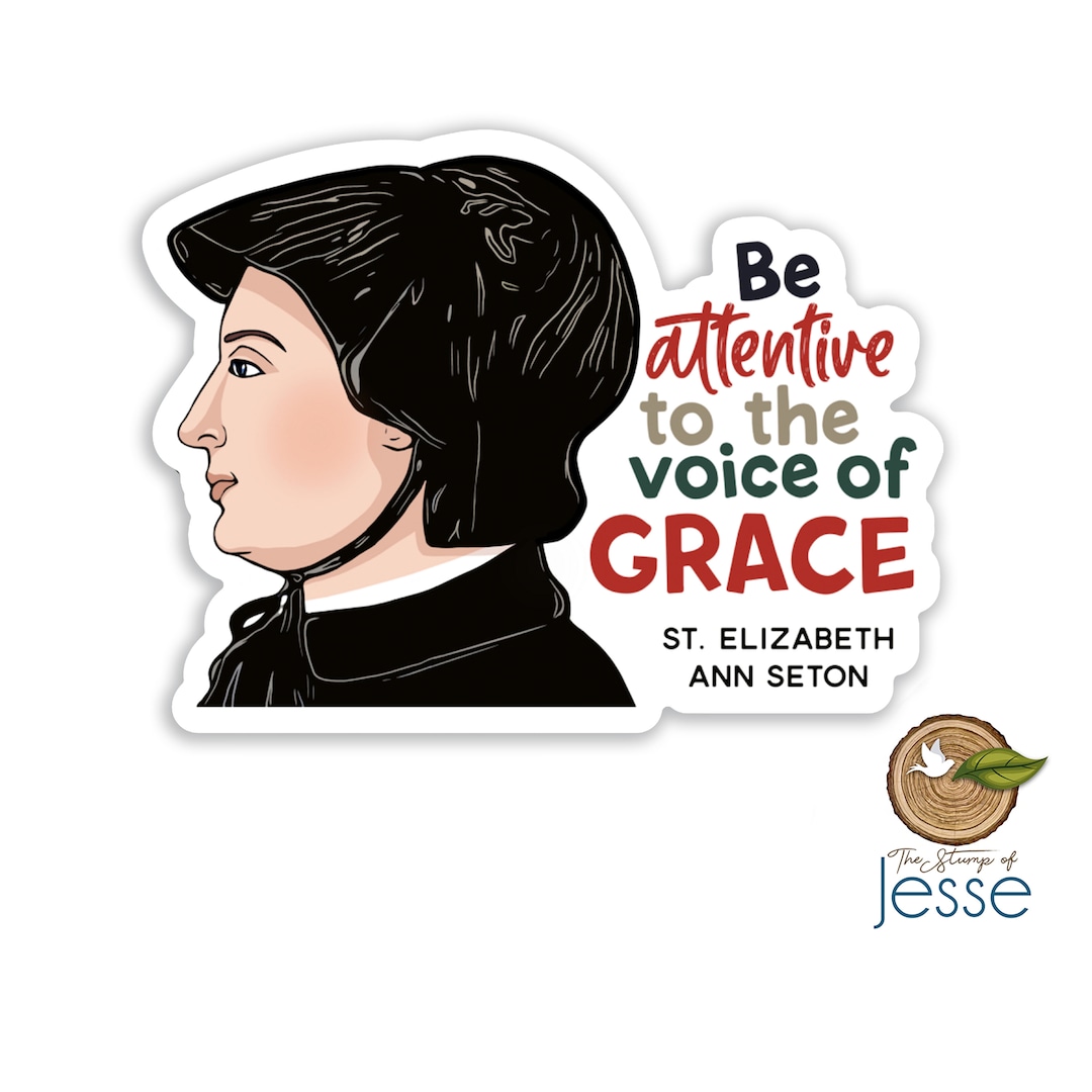 St. Elizabeth Ann Seton Waterproof Vinyl Sticker | Catholic Sticker ...