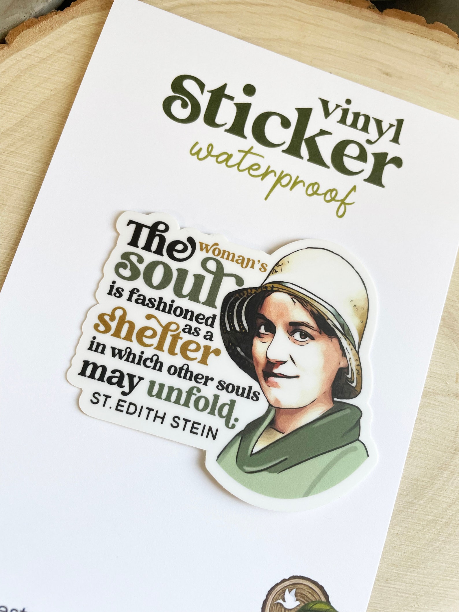 St. Edith Stein Waterproof Sticker | St. Benedicta of the Cross | Gift ...