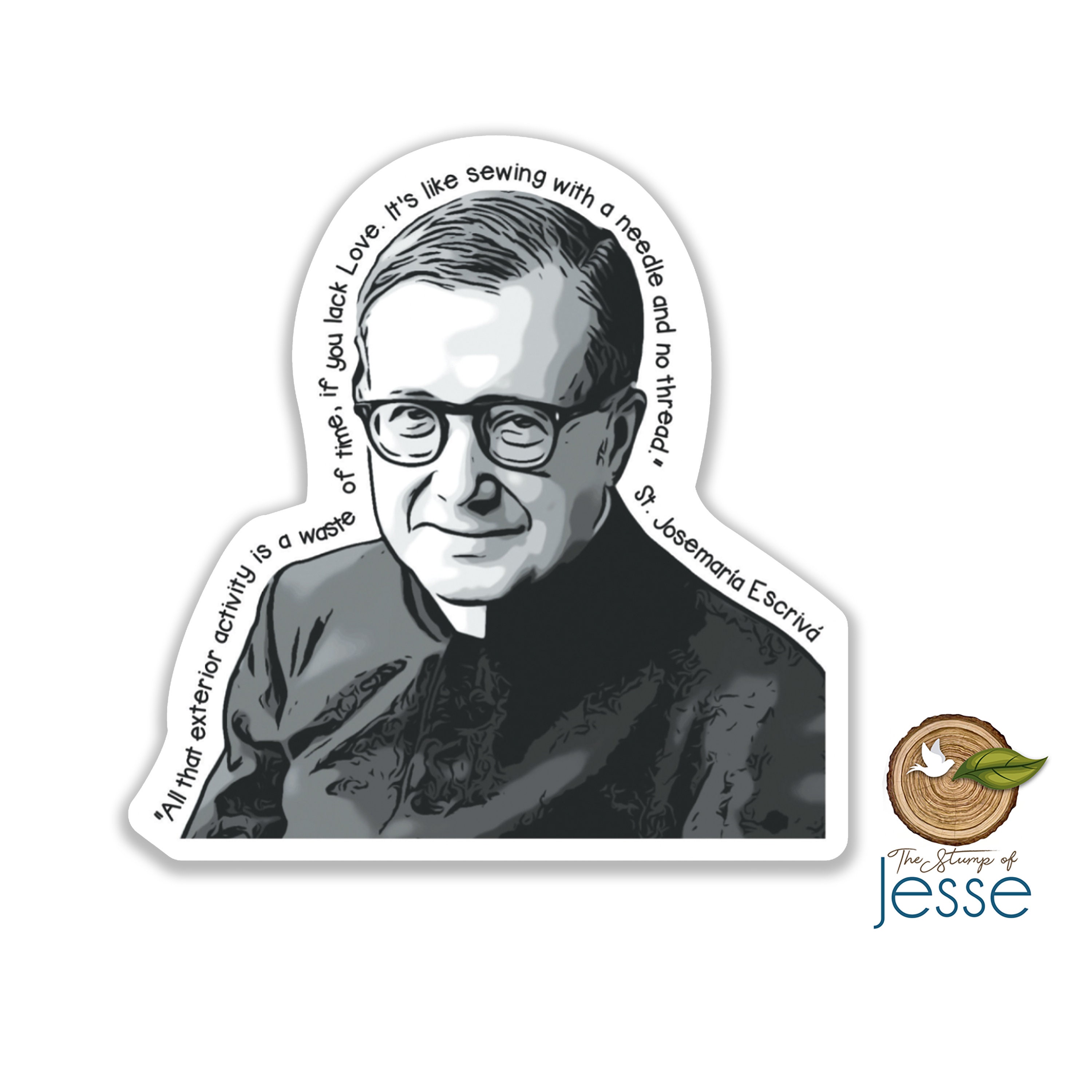 St. Josemaria Escriva Sticker Catholic Saint Confirmation | Etsy