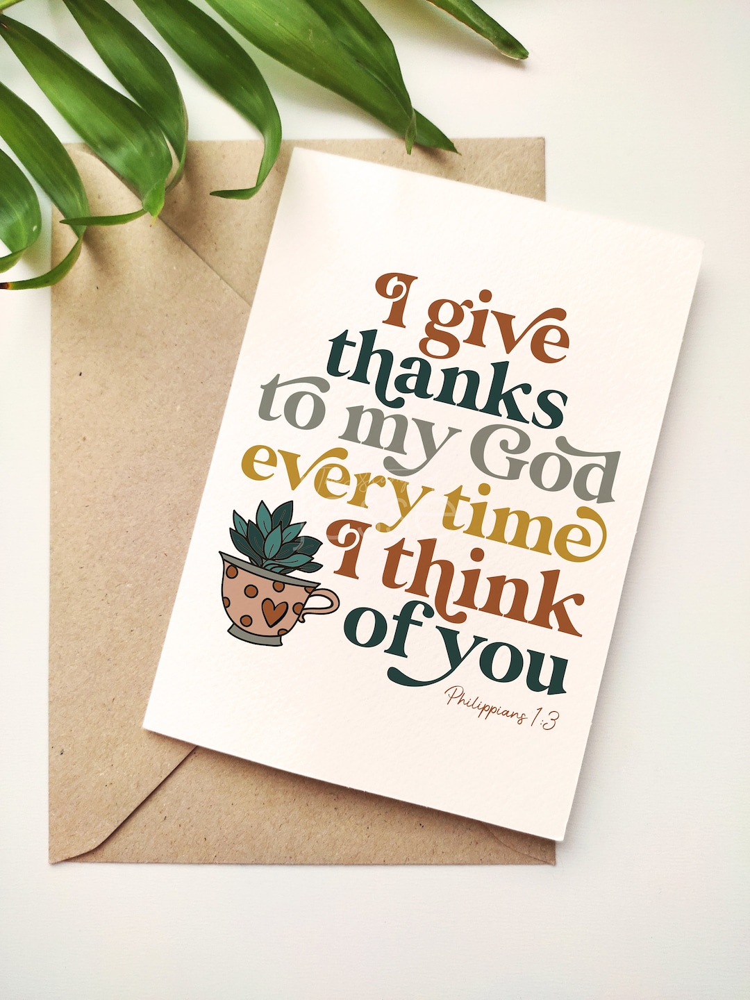 Thank You Printable Card | Digital Download | Christian Card | Catholic ...