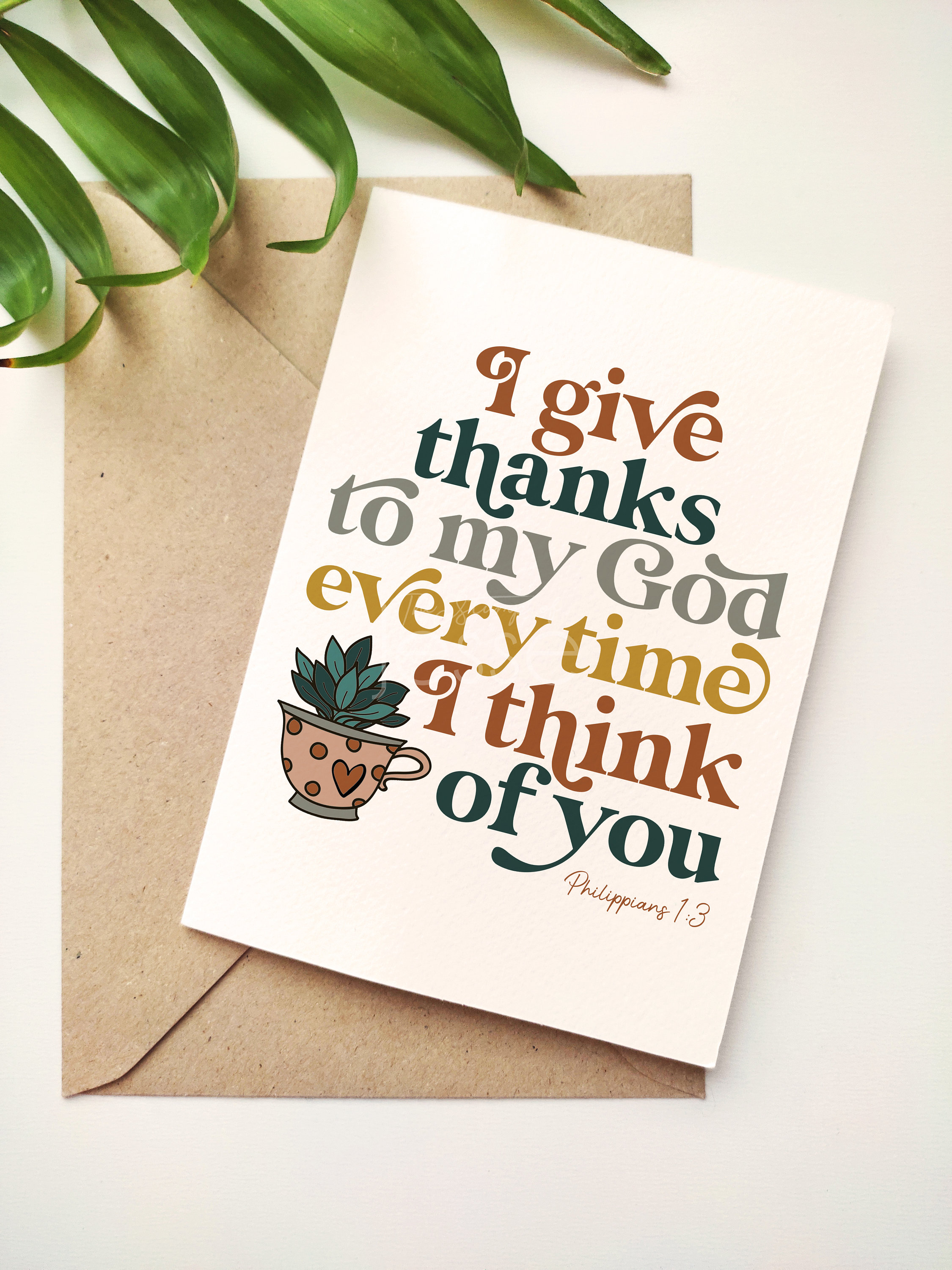 Thank You Printable Card | Digital Download | Christian Card | Catholic ...