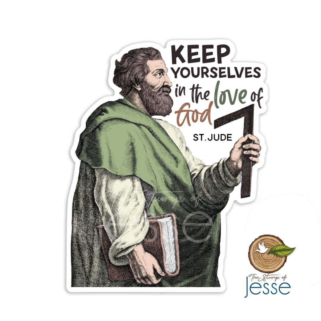 St. Jude Apostle Catholic Sticker | Vinyl Waterproof Sticker | Catholic ...
