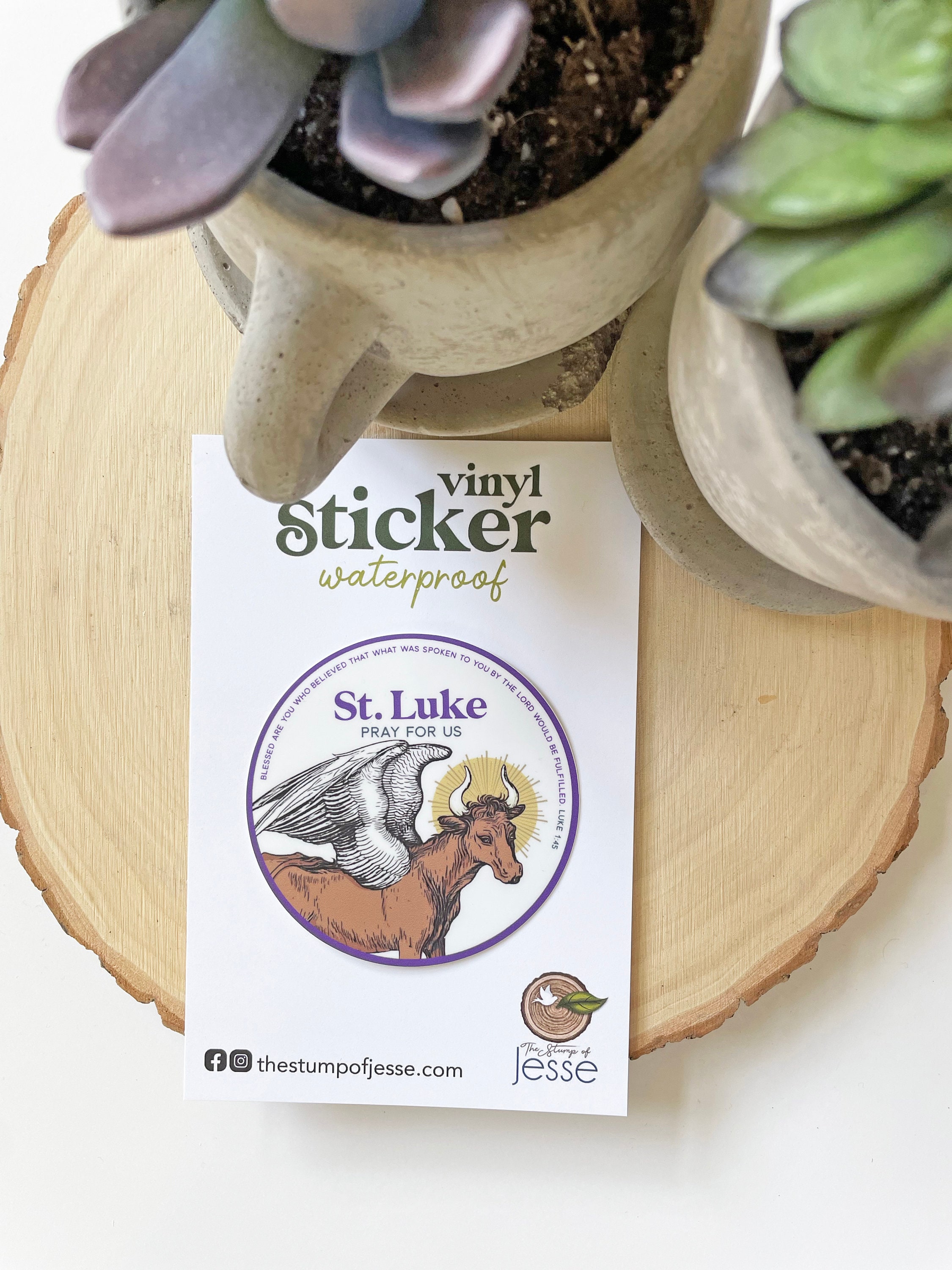 Symbols of the Four Evangelist Sticker Pack | Catholic Stickers ...