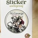 St. George Waterproof Vinyl Sticker Catholic Sticker - Etsy