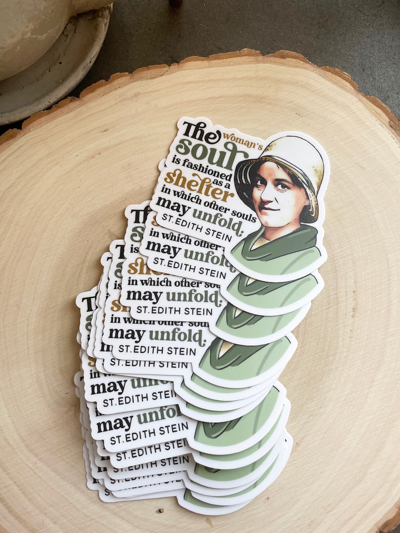 St. Edith Stein Waterproof Sticker | St. Benedicta of the Cross | Gift ...