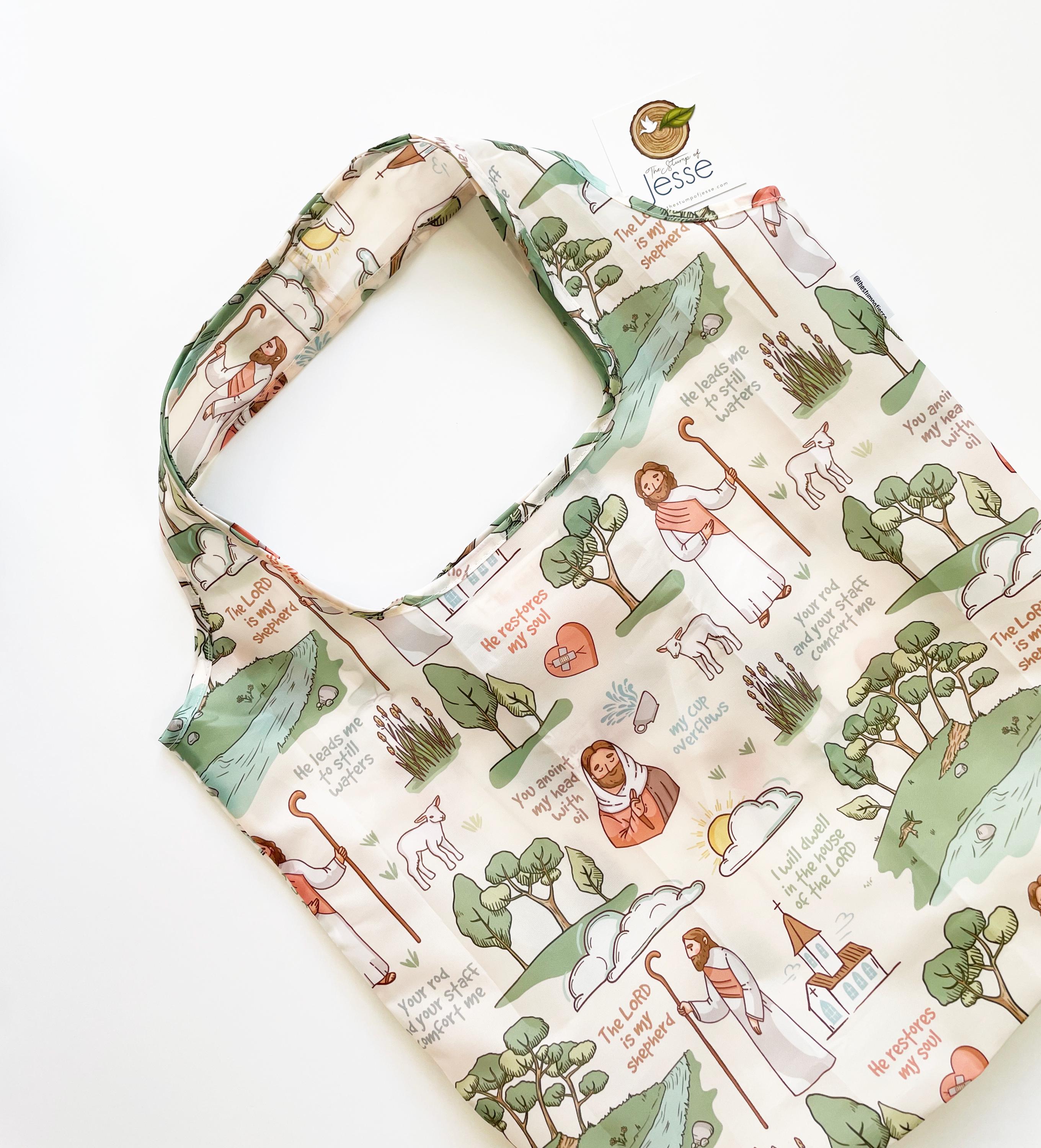 The Good Shepherd Reusable Shopping Bag | Foldable Bag | Christian ...