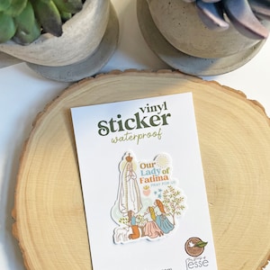 Our Lady of Fatima Waterproof Sticker | Catholic Gift | Nuestra Senora ...