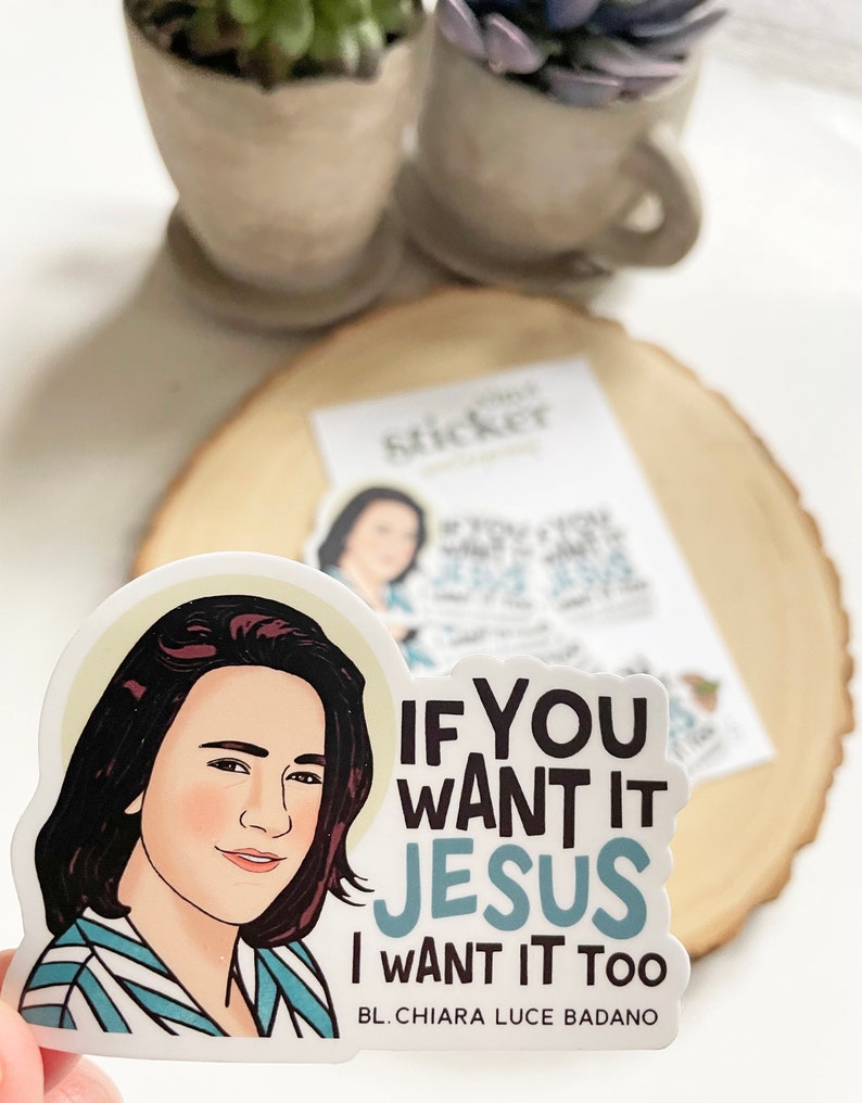 Bl. Chiara Luce Badano Waterproof Sticker | Catholic Sticker | Patron ...