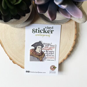 St. Thomas More Waterproof Sticker | Catholic Sticker | Catholic Gift ...