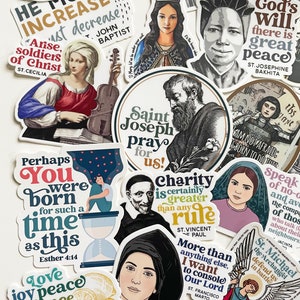 Catholic Sticker Bundle | Mother Teresa | St. John Paul || | St. Gianna ...