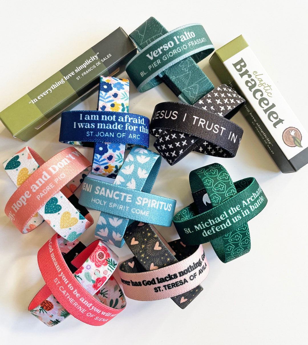 Catholic Elastic Bracelets Confirmation Gift Catholic Gift Padre Pio ...