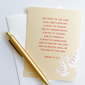Receive the Holy Spirit Greeting Card | Catholic Gift | Catholic Card ...