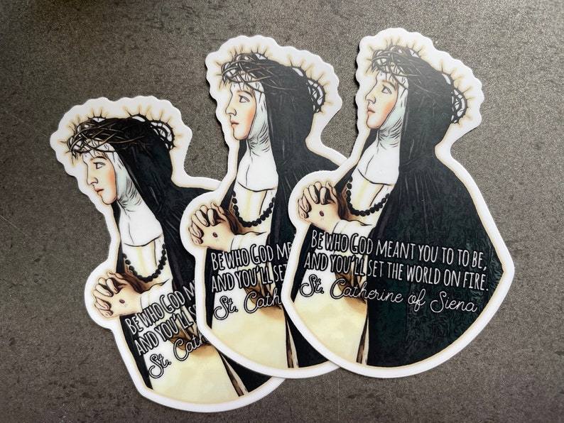 St. Catherine of Siena Sticker | Etsy
