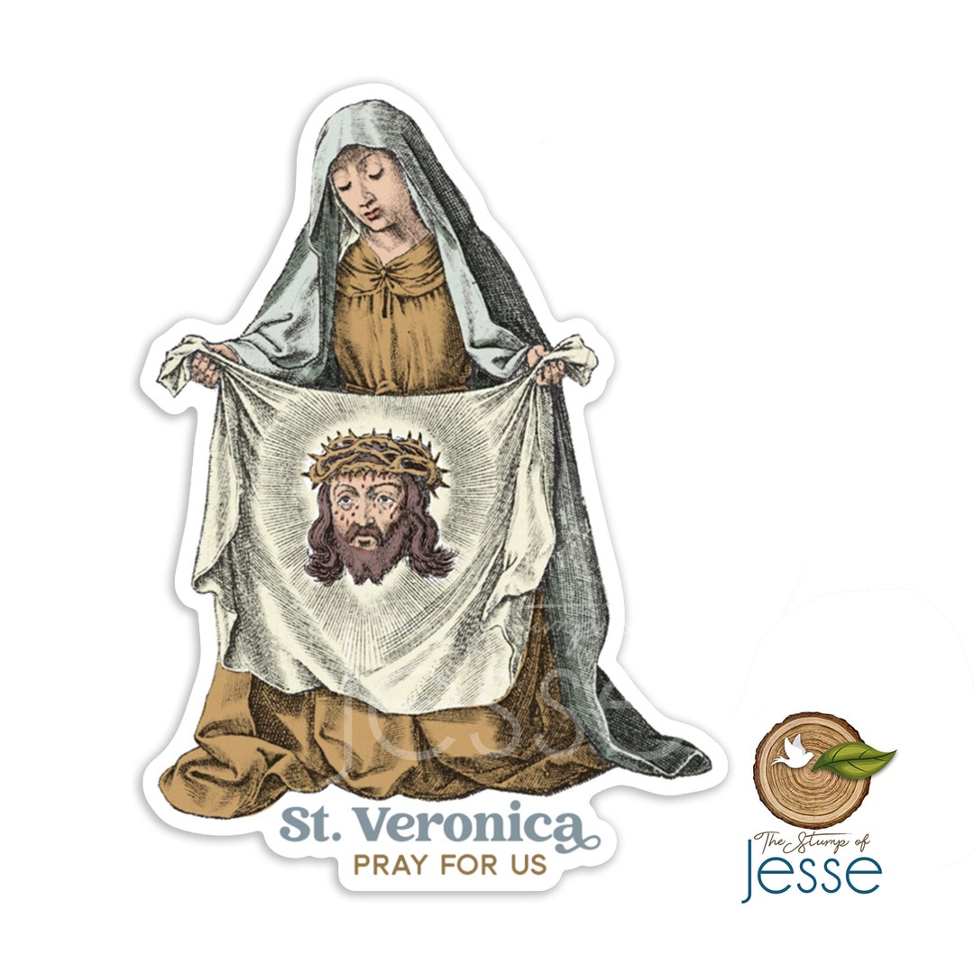 St. Veronica Waterproof Sticker | Catholic Sticker | Patron Saint | Confirmation Sticker ...