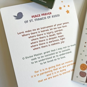 St. Francis of Assisi Greeting Card | Catholic Card | Confirmation Gift ...