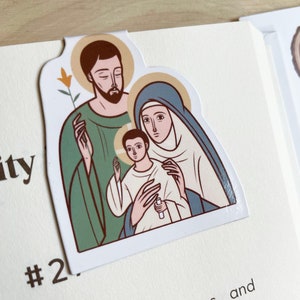 The Holy Family Magnetic Bookmarks Set of 2 Jesus, Mary and Joseph Pray ...