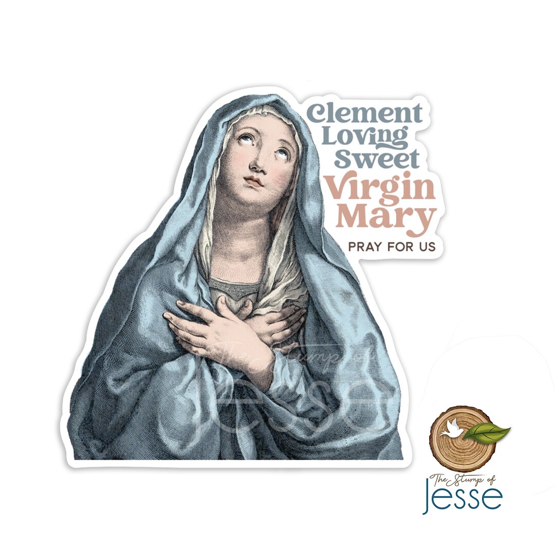 Hail Holy Queen Waterproof Sticker | Catholic Sticker | Catholic Gift ...