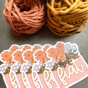 Fiat Sticker | Waterproof | Vinyl Sticker | Catholic Sticker | Catholic ...