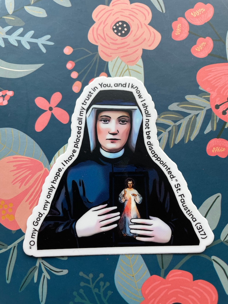 St. Faustina Kowalska Sticker Catholic Saint Divine - Etsy