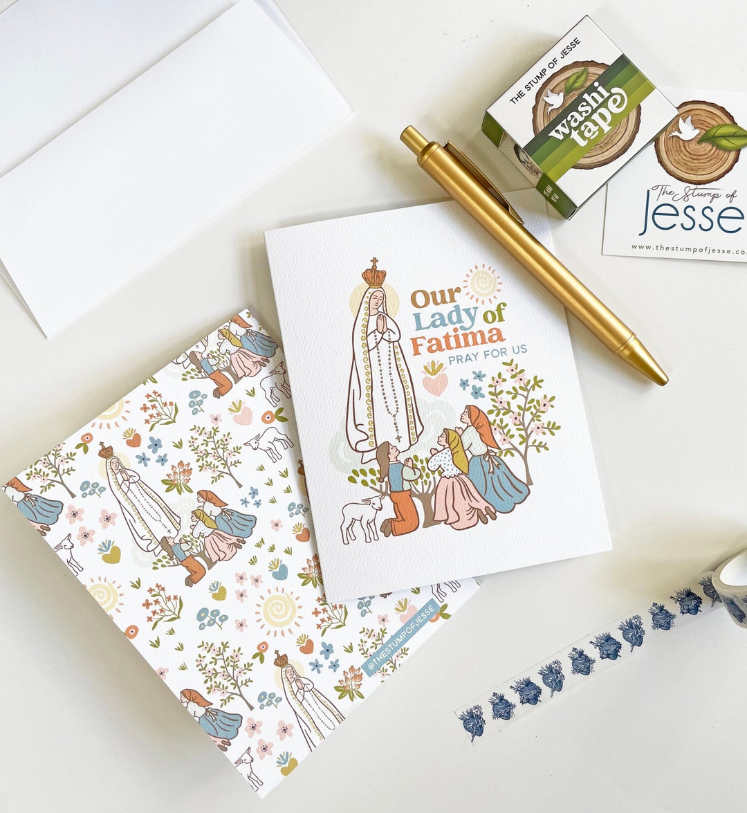 Our Lady of Fatima Greeting Card | Catholic Gift | Catholic Card ...