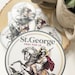 St. George Waterproof Vinyl Sticker Catholic Sticker - Etsy