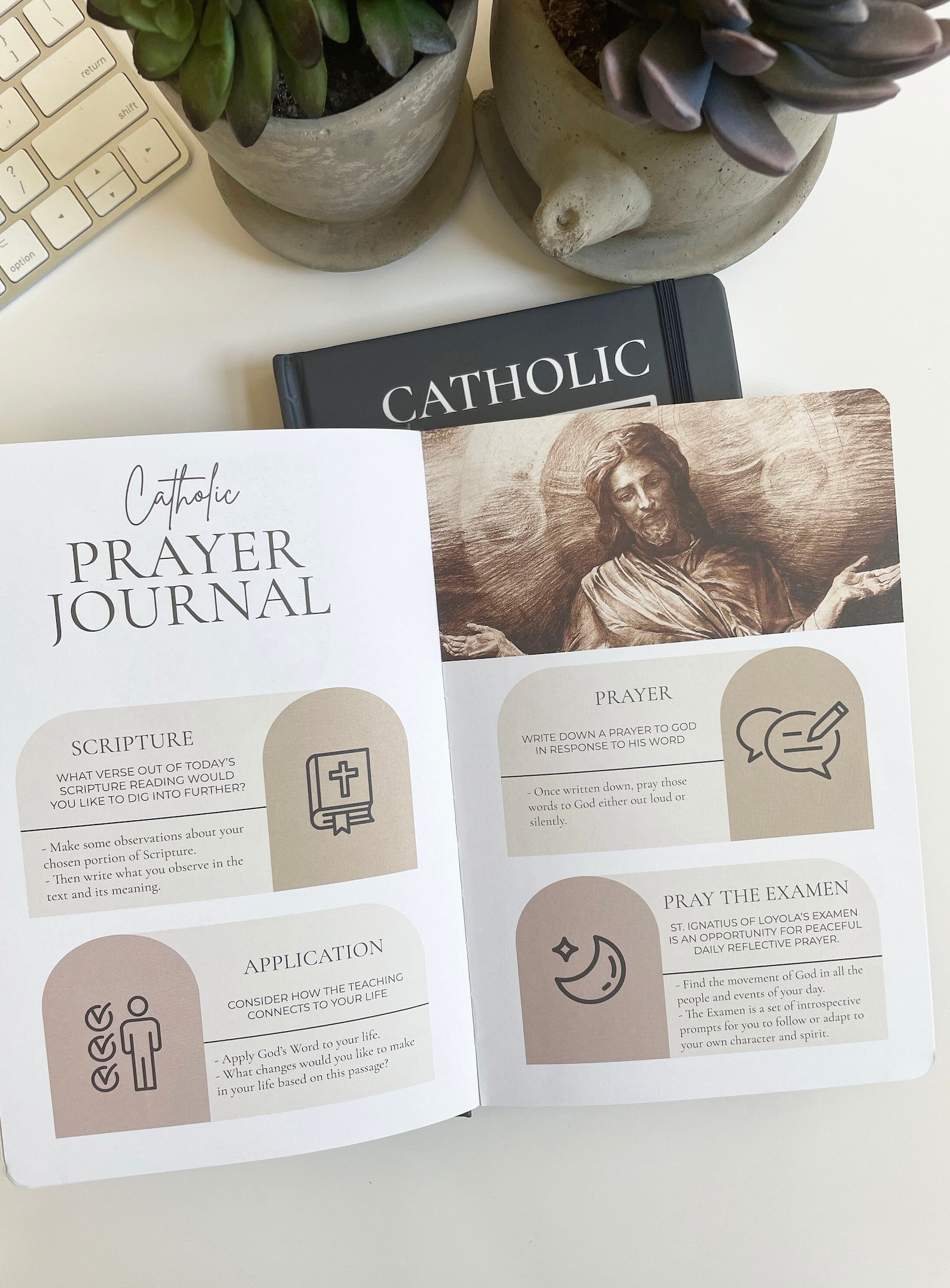 NEW Catholic Prayer Journal Virgin Mary and Jesus Christ Icons Prayer ...