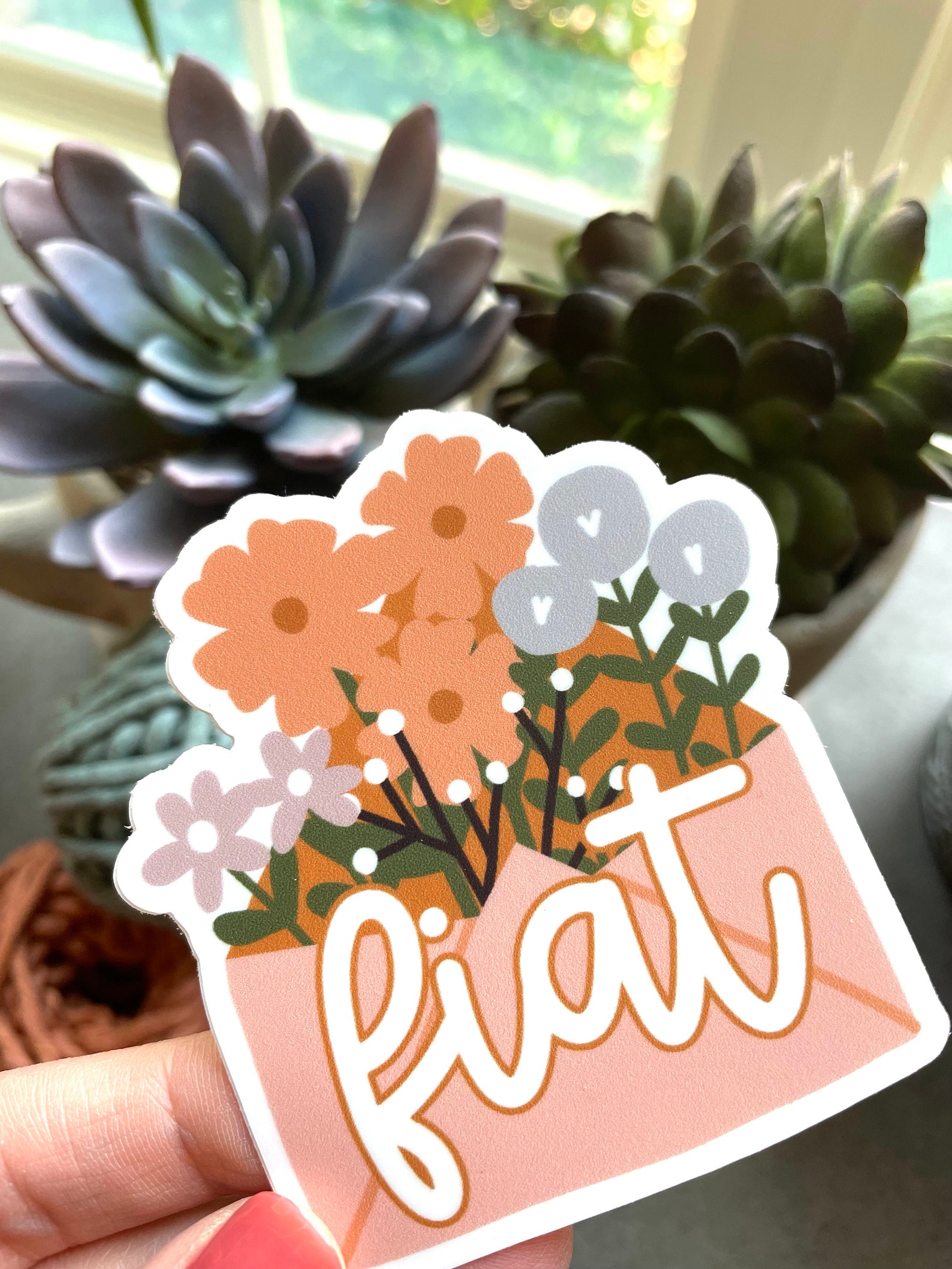 Fiat Sticker Waterproof Vinyl Sticker Catholic Sticker - Etsy