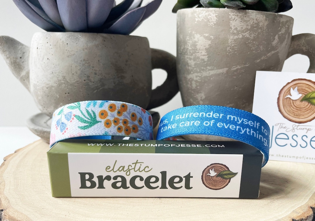 Jesus I Surrender Myself to You| Reversible Elastic Bracelet | Catholic ...
