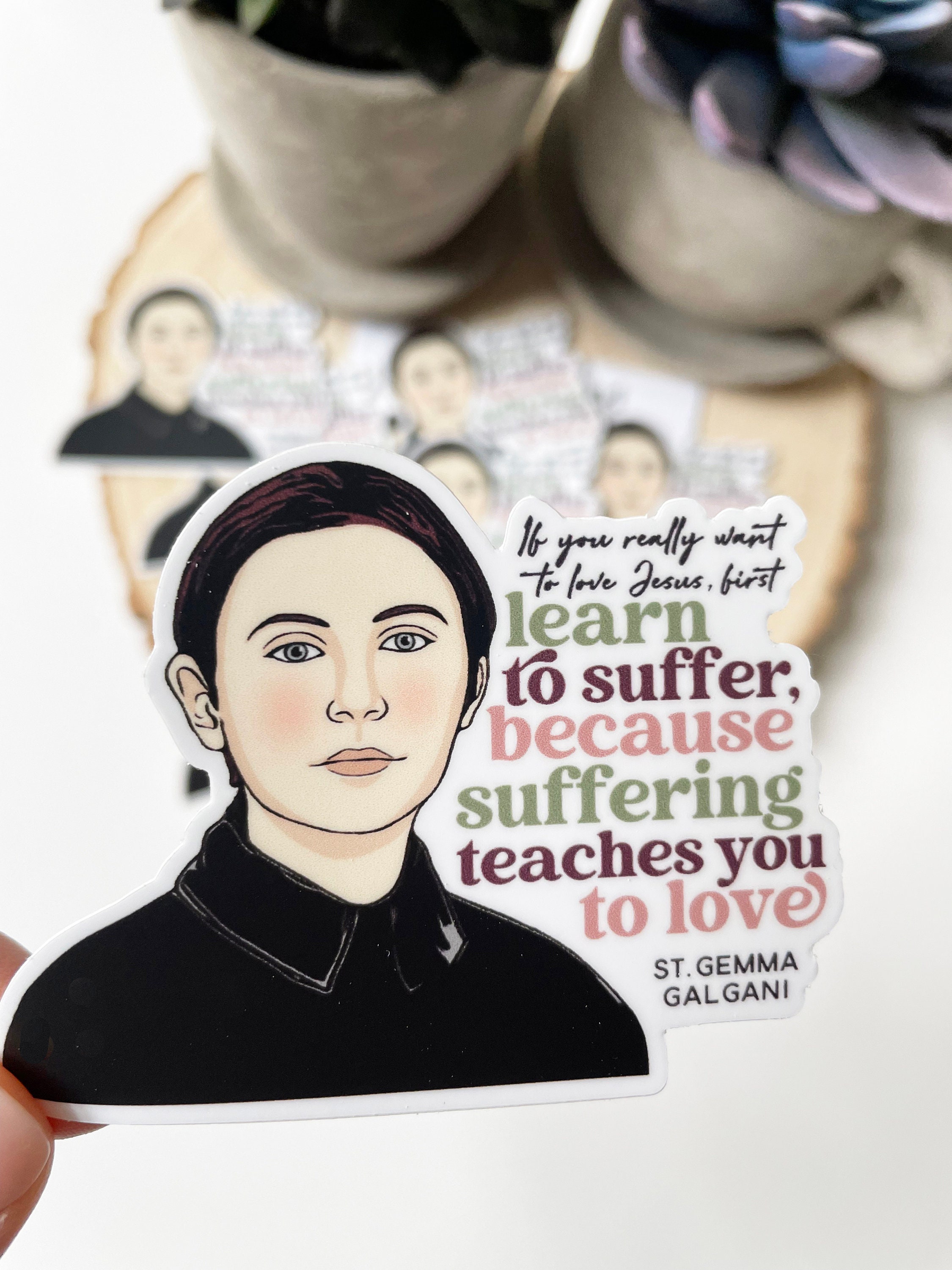 St. Gemma Galgani Waterproof Sticker | Catholic Gift |confirmation Gift ...