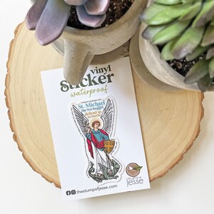 St. Michael the Archangel Waterproof Sticker | Catholic Sticker ...