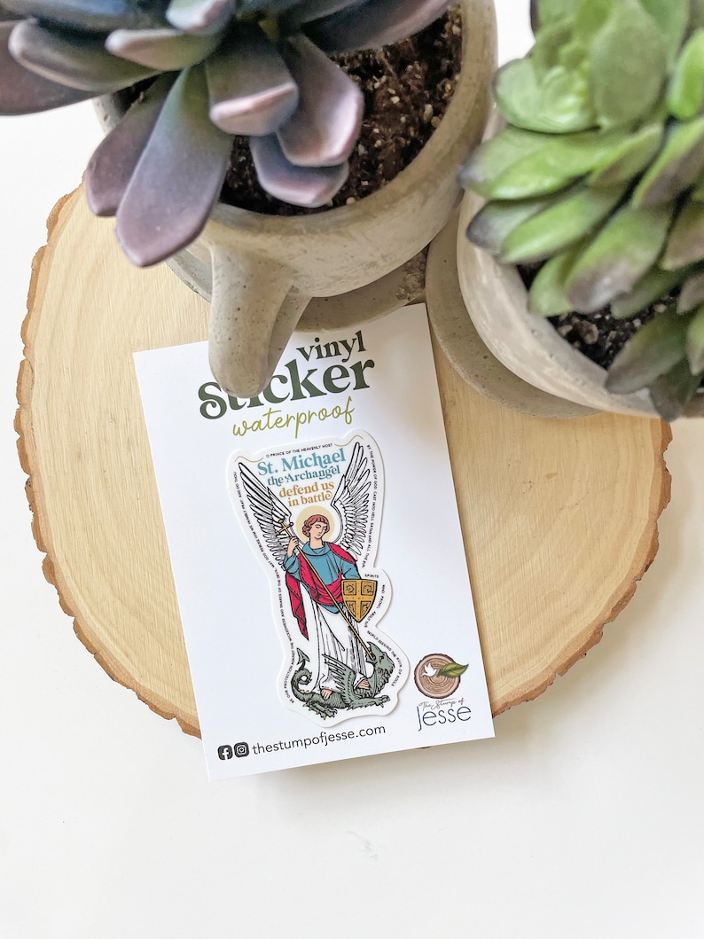 St. Michael the Archangel Waterproof Sticker | Catholic Sticker ...