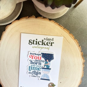 Esther 4:14 Waterproof Vinyl Sticker | You Were Born for Such a Time as ...