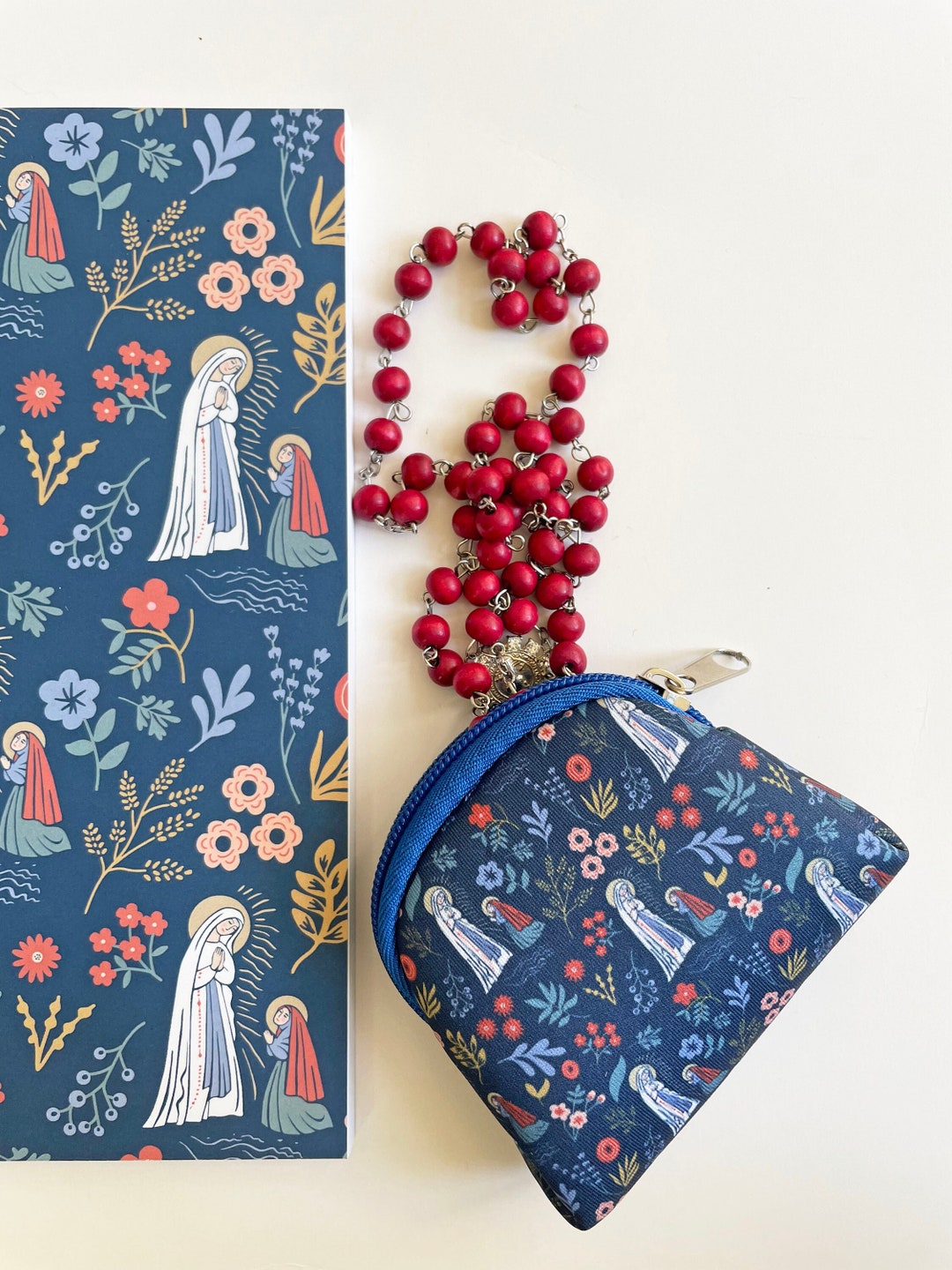 Rosary Pouch Our Lady of Lourdes | Catholic Gift | Confirmation Gift ...