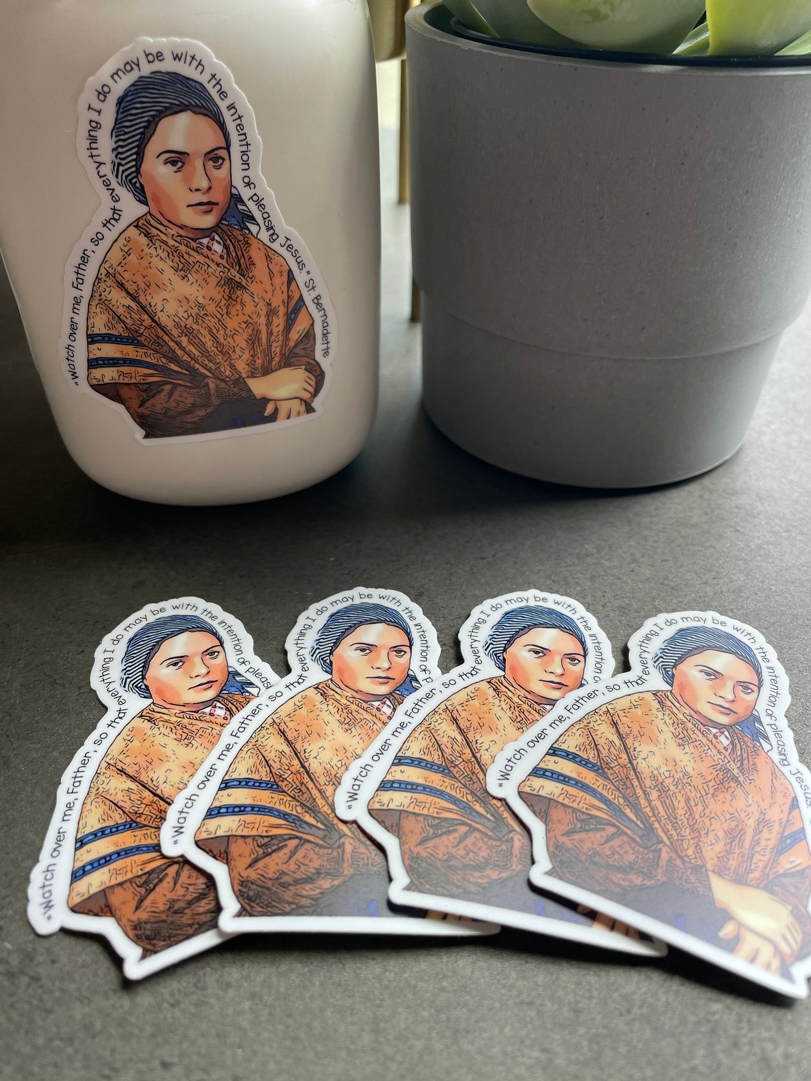 St. Bernadette Soubirous Sticker Catholicdecor Gift - Etsy UK
