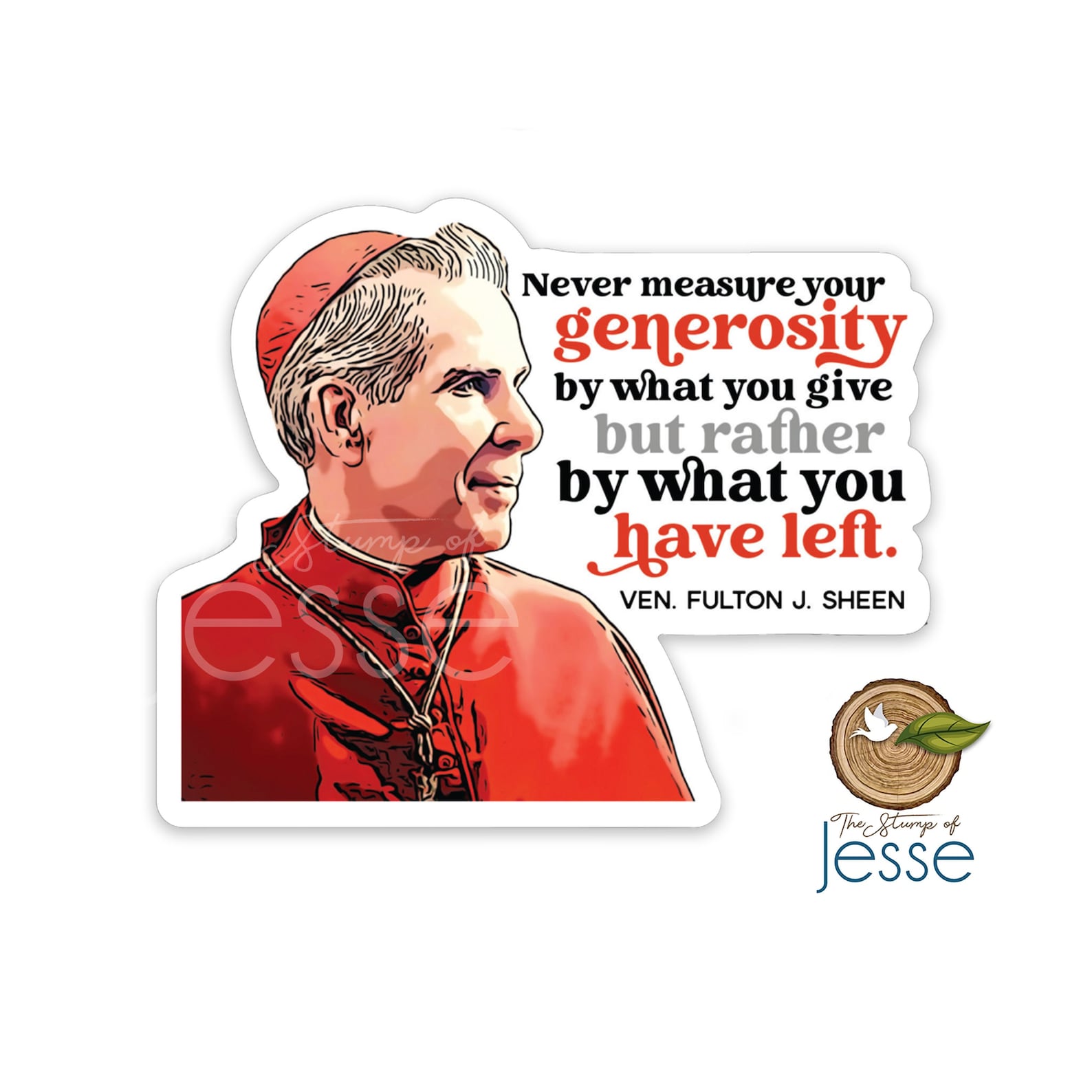 Ven. Fulton J.sheen Waterproof Sticker Gift for Catholics - Etsy
